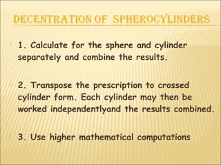 Optical prism decentration | PPT