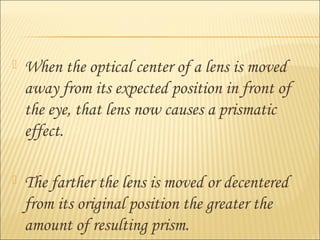 Optical prism decentration | PPT
