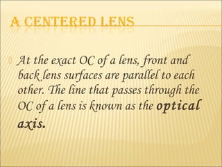 Optical prism decentration | PPT
