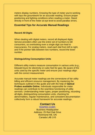 Optical probes for mastering metre reading are accessible online..pdf