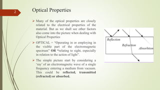 Optical properties | PPTX
