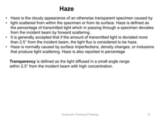 Optical properties of plastics used for evaluating transparency.ppt