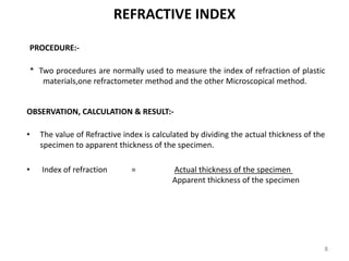 Optical properties of plastics used for evaluating transparency.ppt