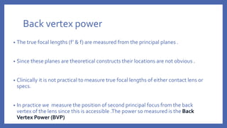 Optics of contact lens | PPTX