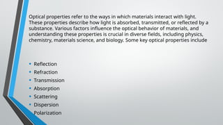 Optical Properties of Food to learn food mechanics | PPTX