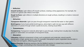 Optical Properties of Food to learn food mechanics | PPTX