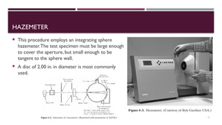 Optical properties test methods for plastics | PPT