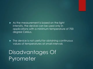 Optical Pyrometer Thermometer