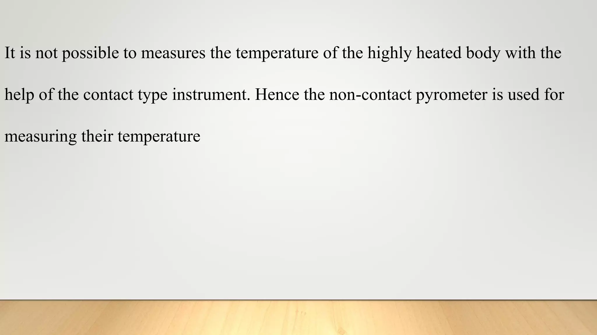 Optical pyrometer. | PPT