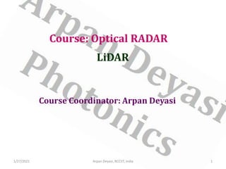 LiDAR | PPT