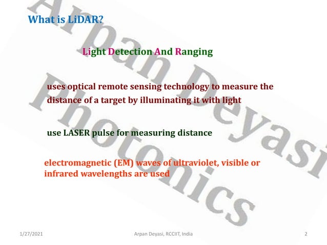 LiDAR | PPT