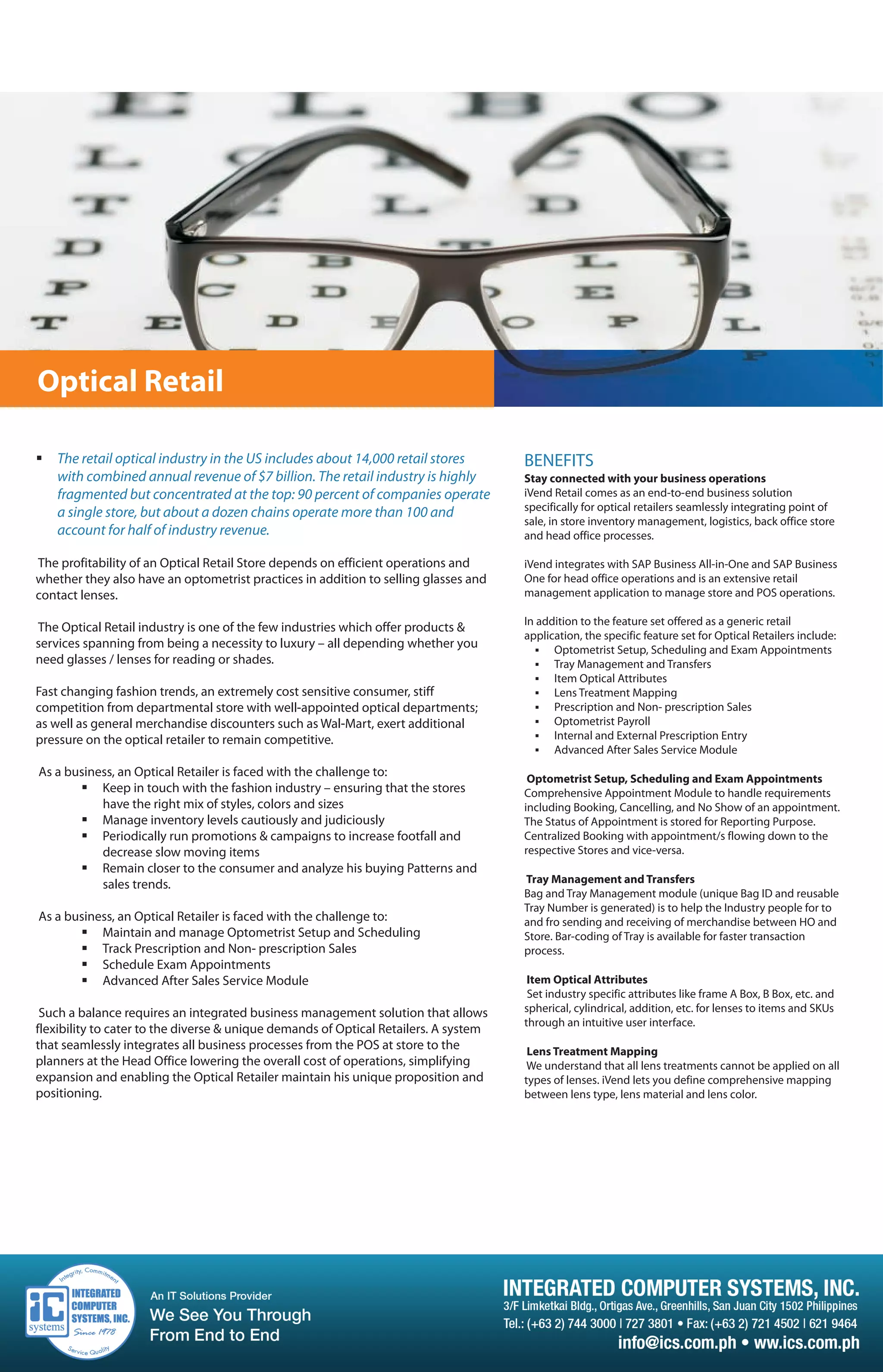 Industry Focus: Optical Retail | PDF
