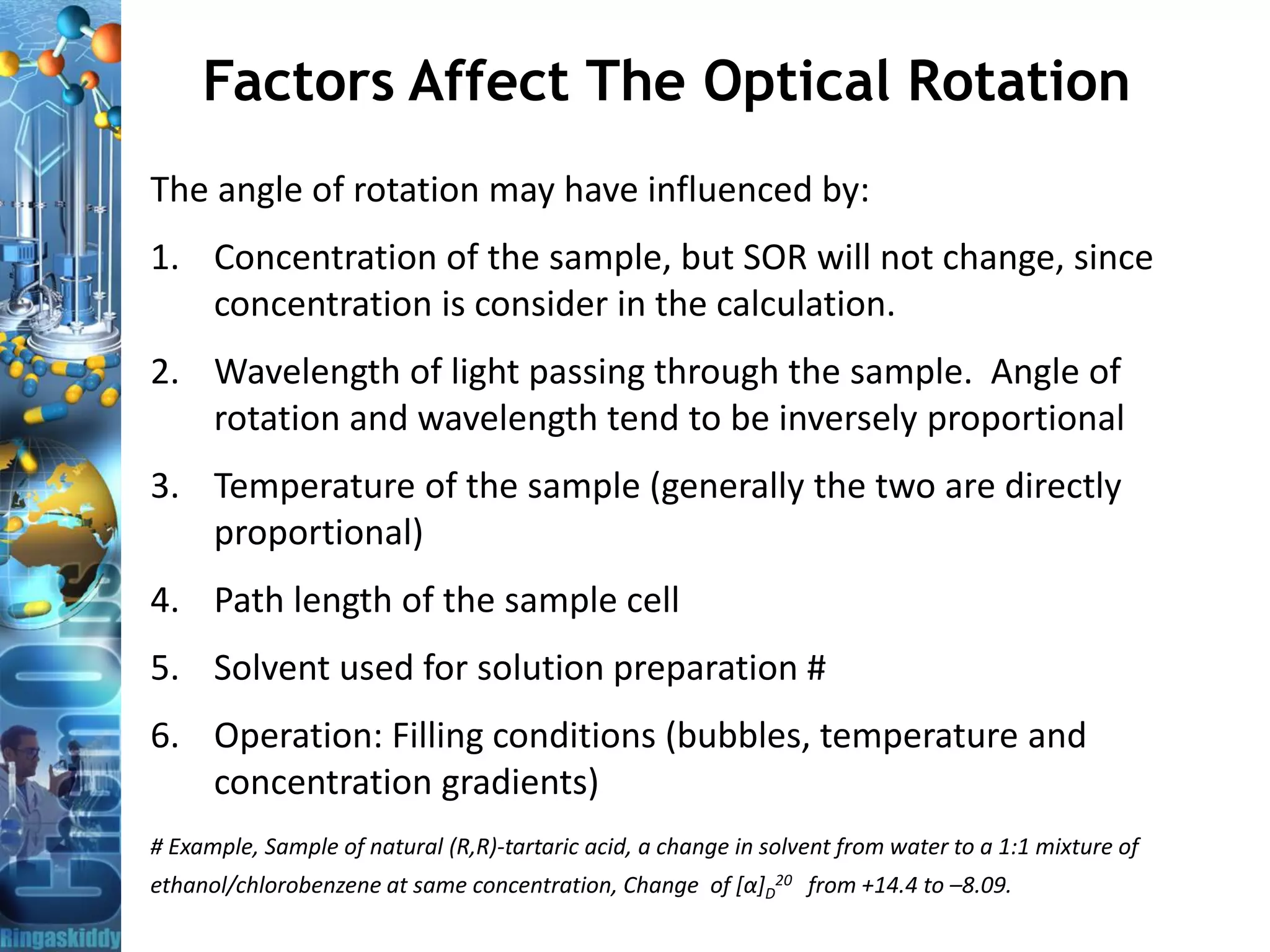 Optical Rotation and Polarimeter by Dr. A. Amsavel | PDF