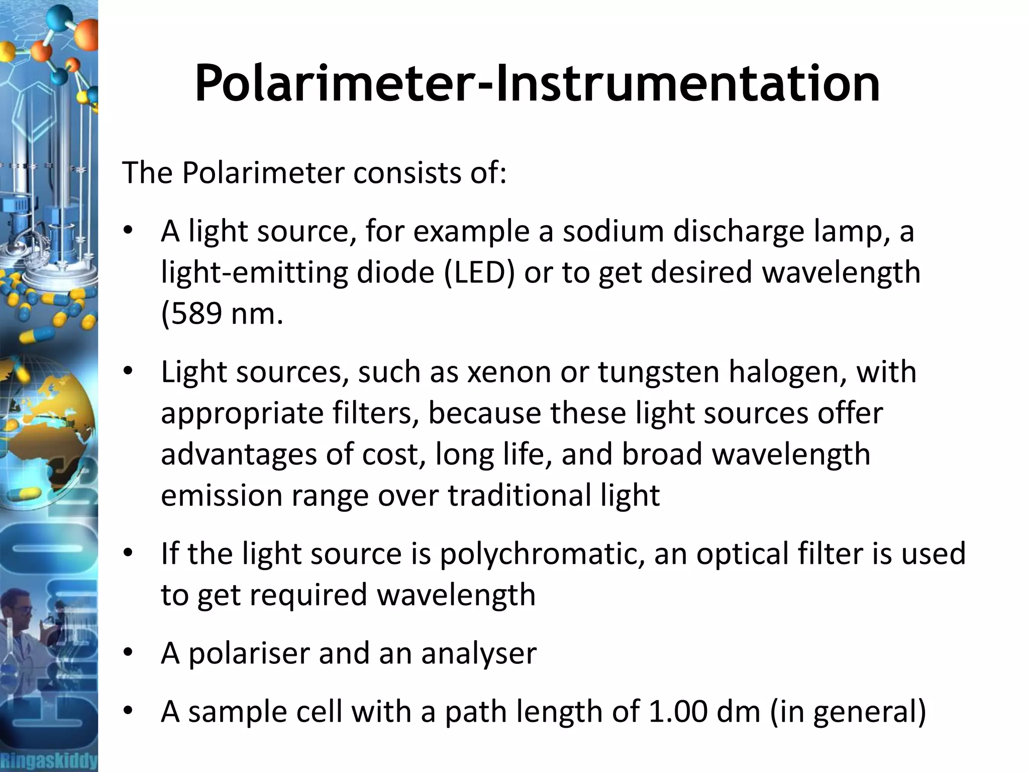 Optical Rotation and Polarimeter by Dr. A. Amsavel | PDF