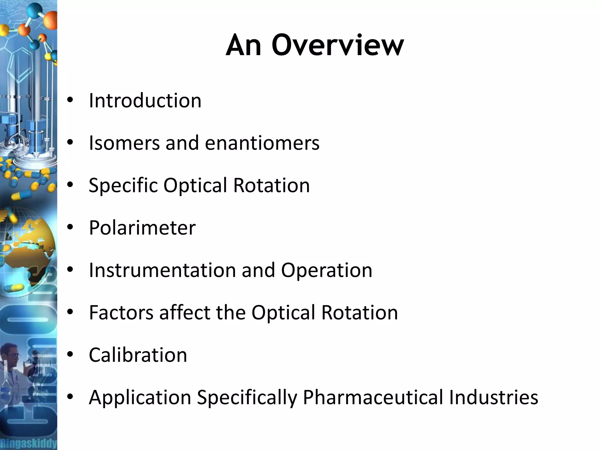 Optical Rotation and Polarimeter by Dr. A. Amsavel | PDF