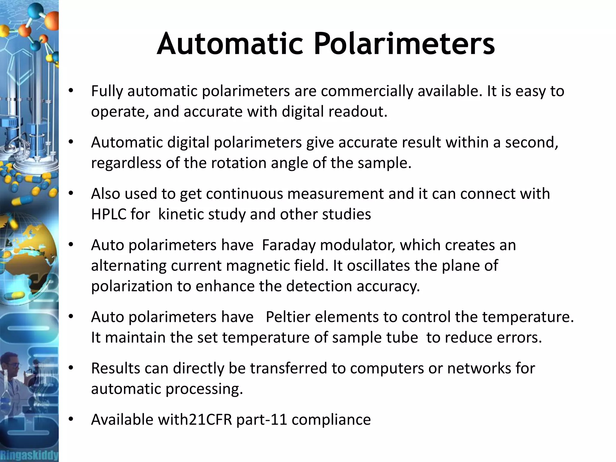 Optical Rotation and Polarimeter by Dr. A. Amsavel | PDF