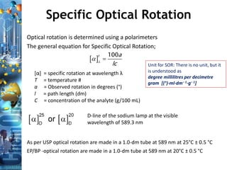 Optical Rotation and Polarimeter by Dr. A. Amsavel | PDF