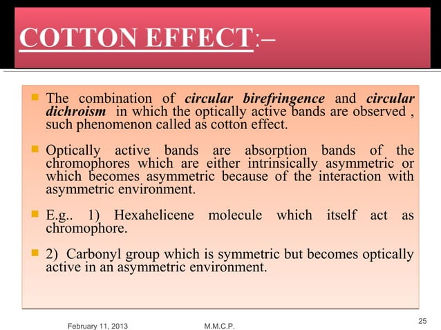 Optical rotatory dispersion | PPT | Physics | Science