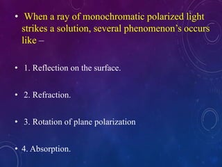 Optical rotatory dispersion and circular dichroism presentation | PPTX
