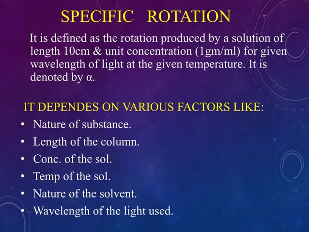 Optical rotatory dispersion and circular dichroism presentation | PPTX ...