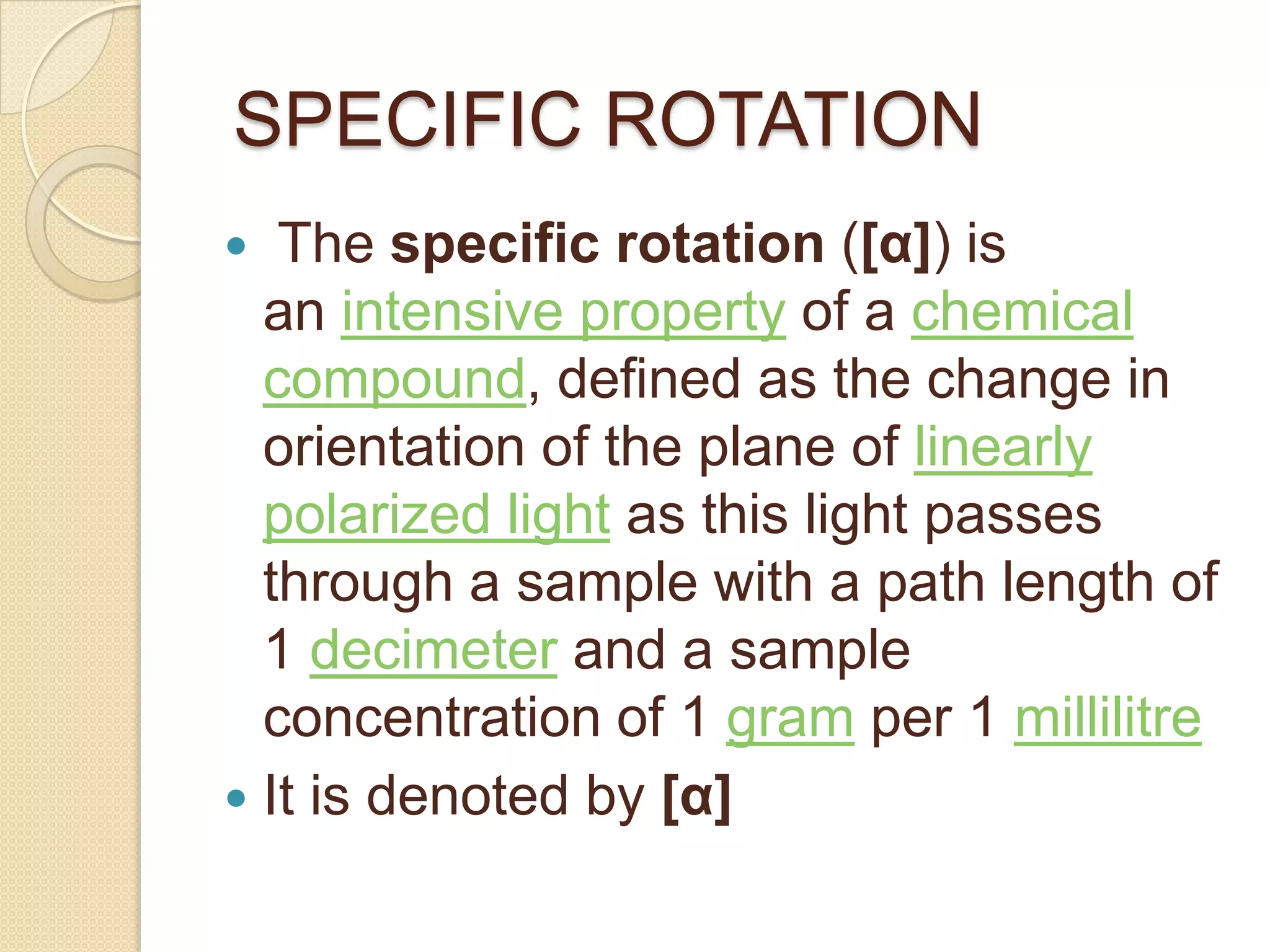 Optical rotatory dispersion & circular dichorism | PPTX