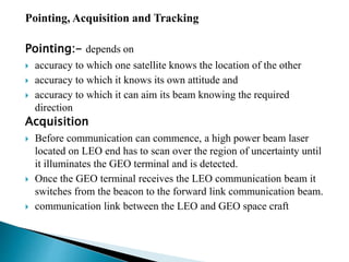 Optical satellite communication | PPTX