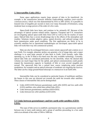 Optical satellite communications | PDF