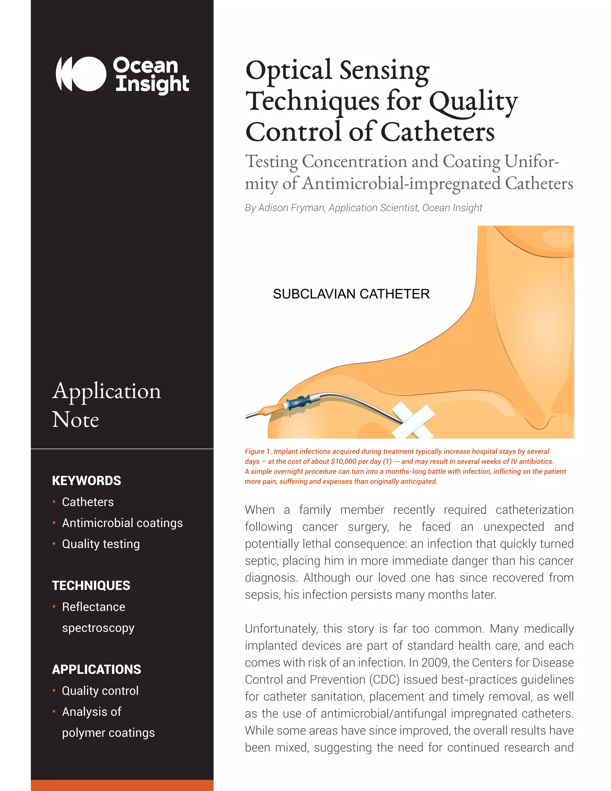 Optical sensing techniques for quality control of catheters | PDF