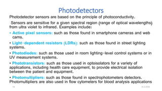 Optical sensors | PPTX