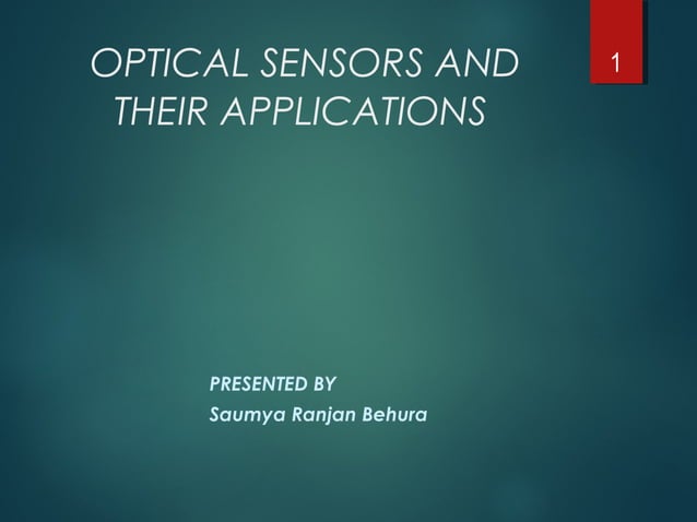 Optical sensors and their applications | PPT | Cameras and Camcorders ...