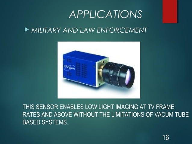 Optical sensors and their applications | PPT | Cameras and Camcorders ...