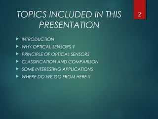 Optical sensors and their applications | PPT