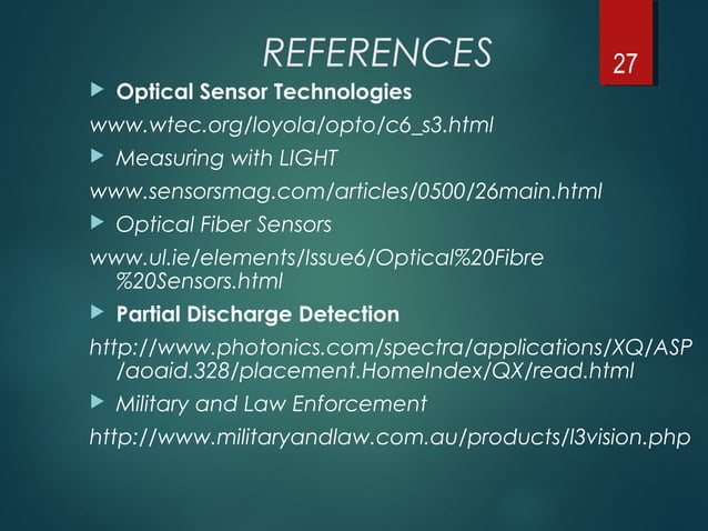 Optical sensors and their applications | PPT | Cameras and Camcorders ...