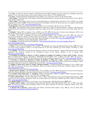 Optical seti observatories a review | PDF | Sci-fi and Fantasy ...