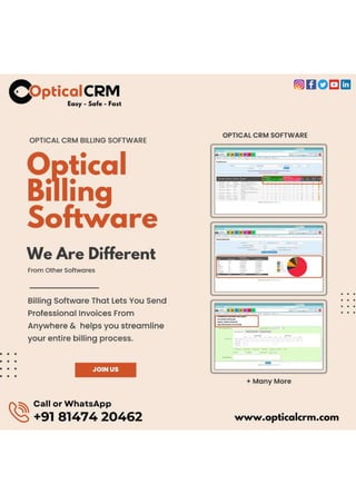 Optical Shop Bill Format | Optical CRM | PDF