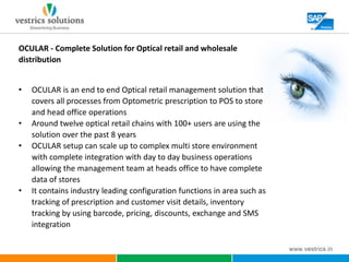 Optical solution ocular | PPT