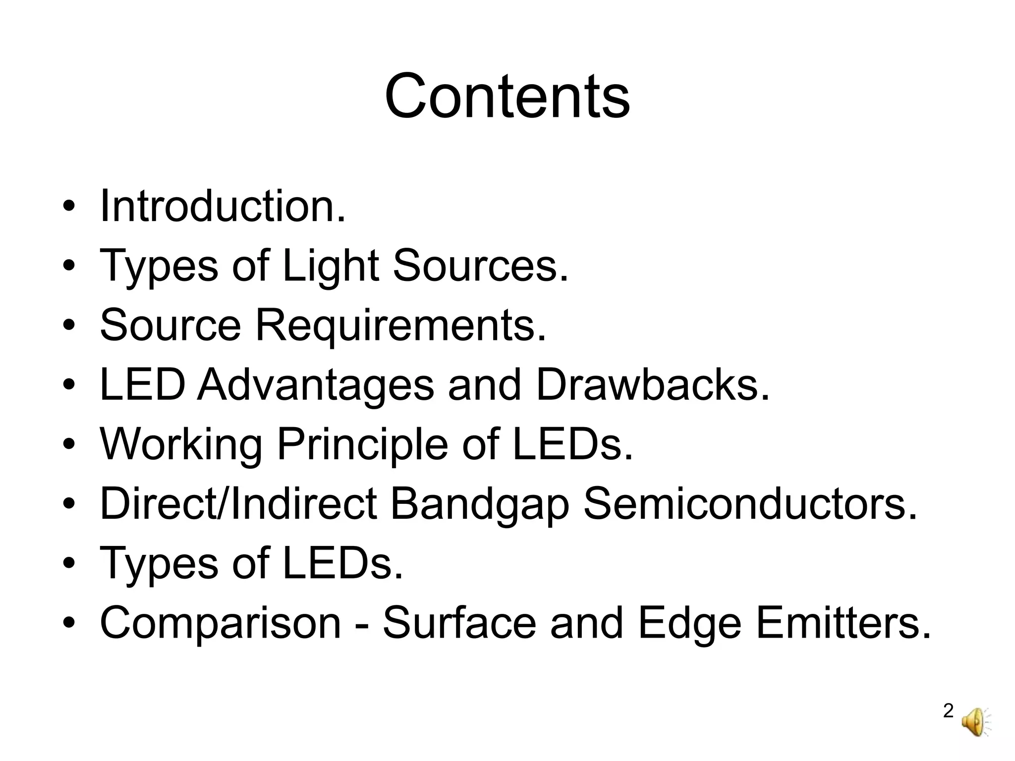Optical sources led | PPT