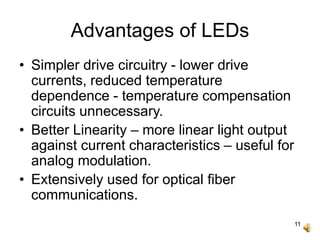 Optical sources led | PPT | Physics | Science