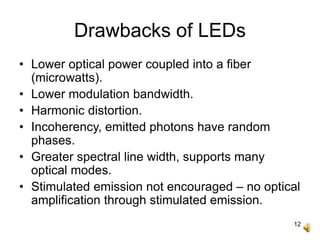 Optical sources led | PPT | Physics | Science