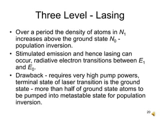 Optical sources - Principle of Lasers | PPT
