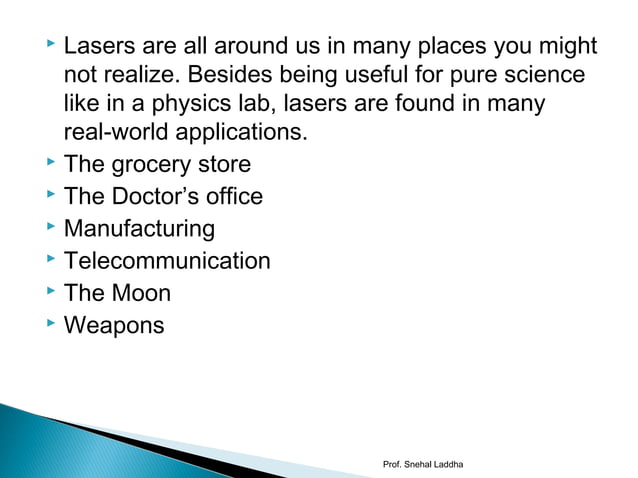 Optical sources laser | PPT