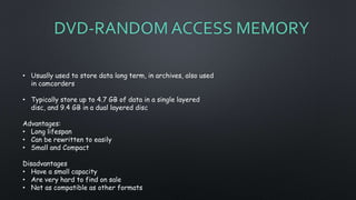 Optical storage devices | PPTX