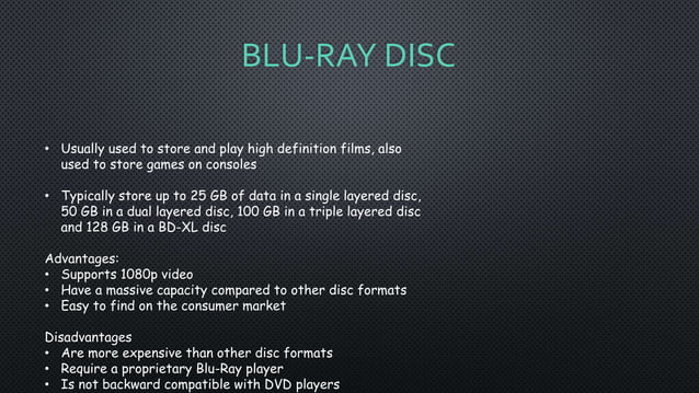 Optical storage devices | PPTX | Data Storage and Warehousing | Computing