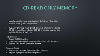 Optical storage devices | PPTX
