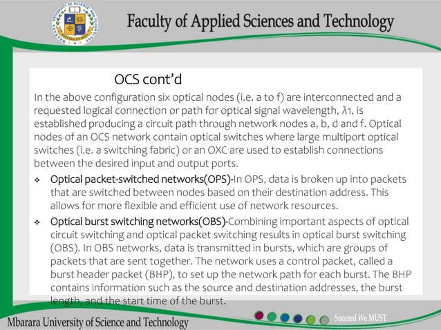 OPTICAL SWITCHING.ppt | Computer Networking | Computing