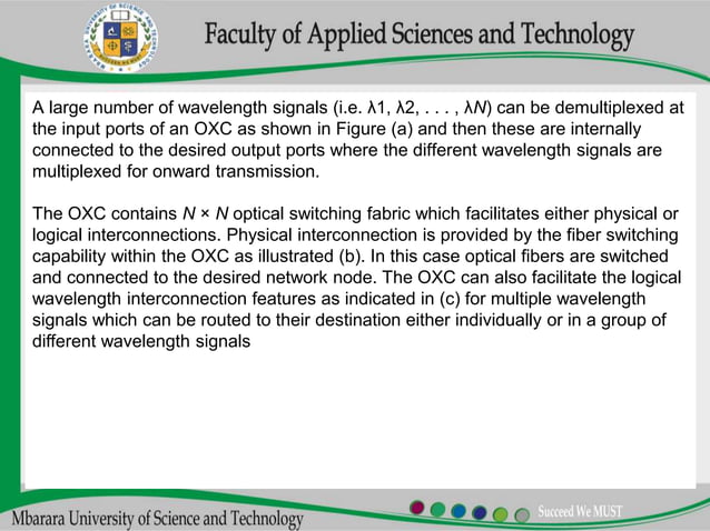 OPTICAL SWITCHING.ppt | Computer Networking | Computing