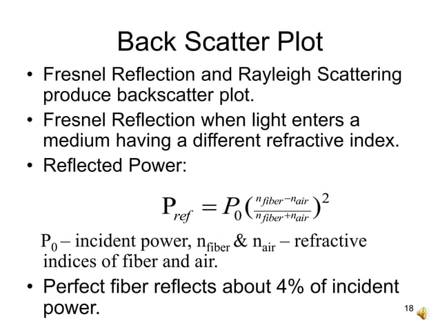 Optical time domain reflectometry | PPT | Cameras and Camcorders ...
