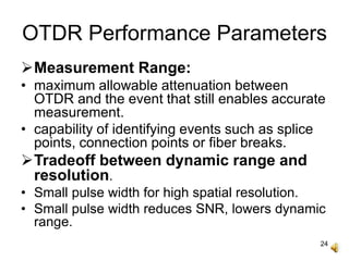 Optical time domain reflectometry | PPT | Cameras and Camcorders ...