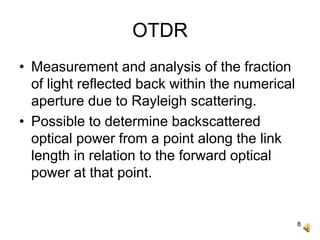 Optical time domain reflectometry | PPT