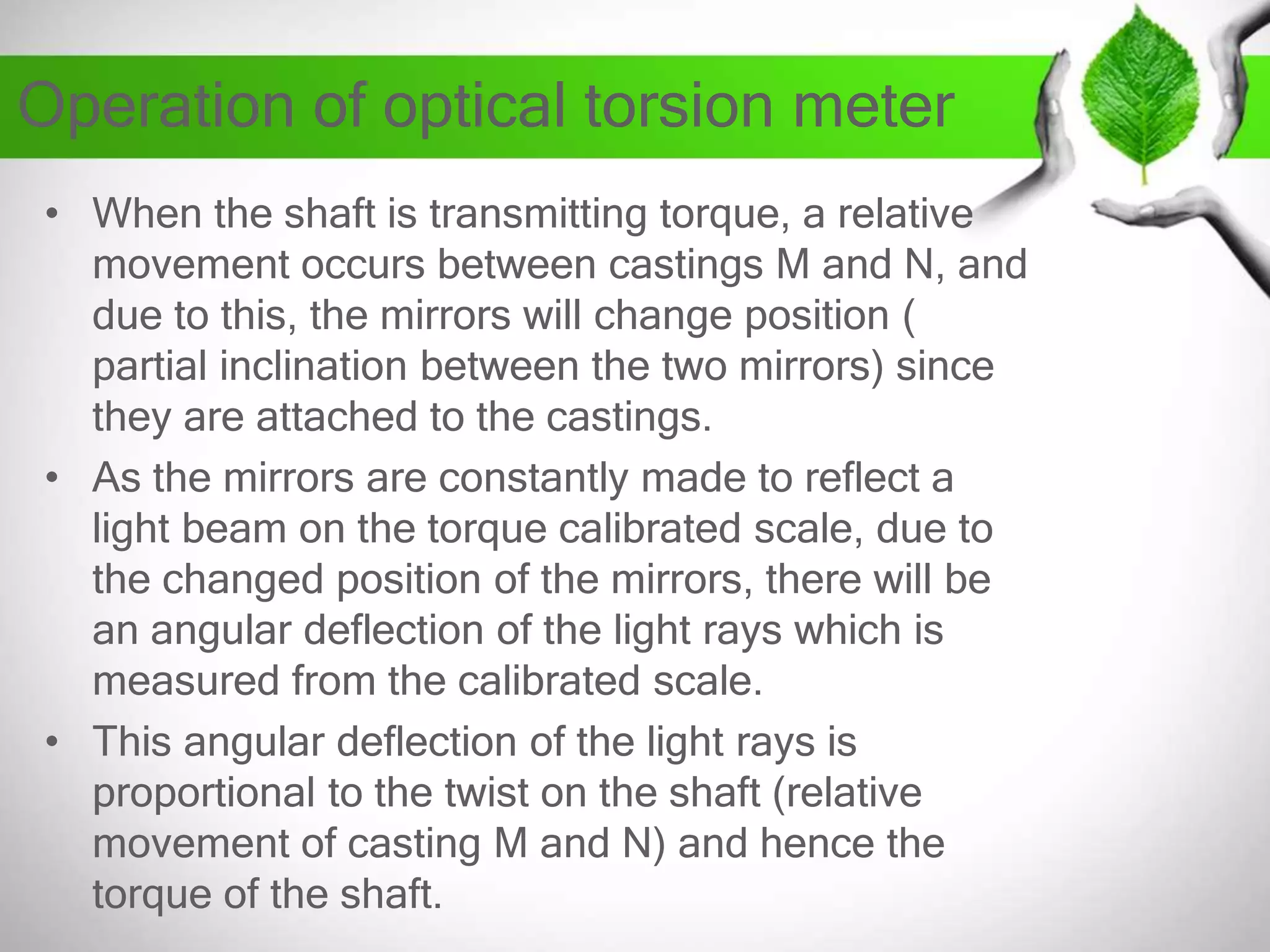 Optical torsion meter | PPTX